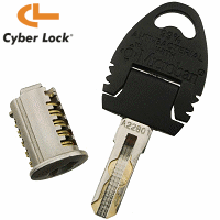 Cyber Lock A22055 Replacement Lock Core CHROME FINISH LOCK CORE W/ 1 ...