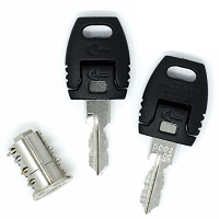 Cyber Lock CC0009 CHROME FINISH LOCK CORE W/ 2 KEYS Replacement Lock ...