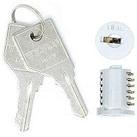 HON 104E Office Furniture Replacement Lock Core CHROME FINISH LOCK CORE ...
