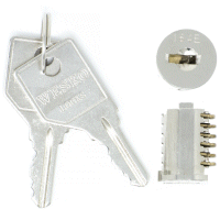 HON 150E SATIN CHROME FINISH LOCK CORE KIT W/ 2 KEYS File Cabinet ...