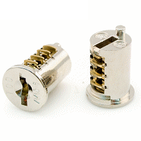 Haworth HW058 CHROME FINISH LOCK CORE Office Furniture Replacement Lock ...